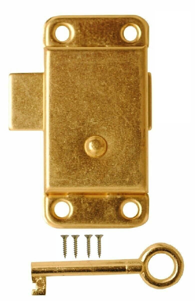 Wardrobe Cabinet Cupboard Drawer Surface Lock and Key 63mm (2.1/2 inch ...