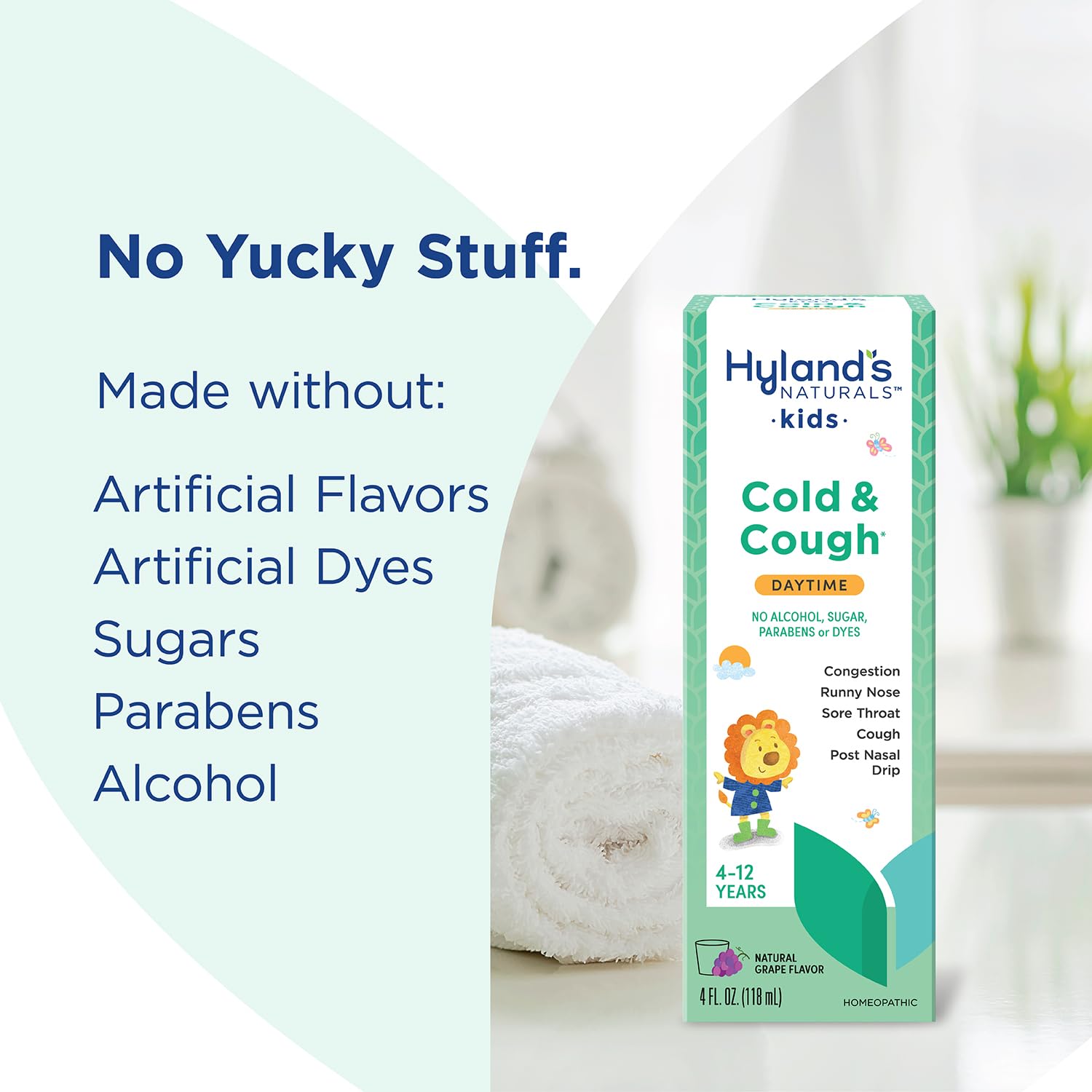 Snapklik.com : Hylands Kids Cold And Cough, Daytime Grape Cough Syrup ...