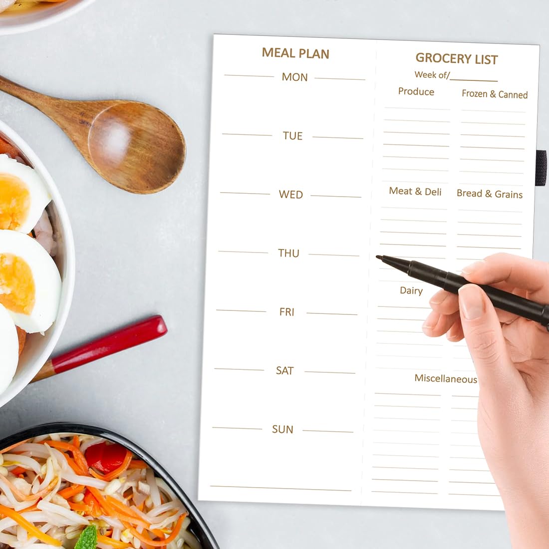 Snapklik.com : Weekly Meal Planner And Grocery List Magnetic Notepad ...