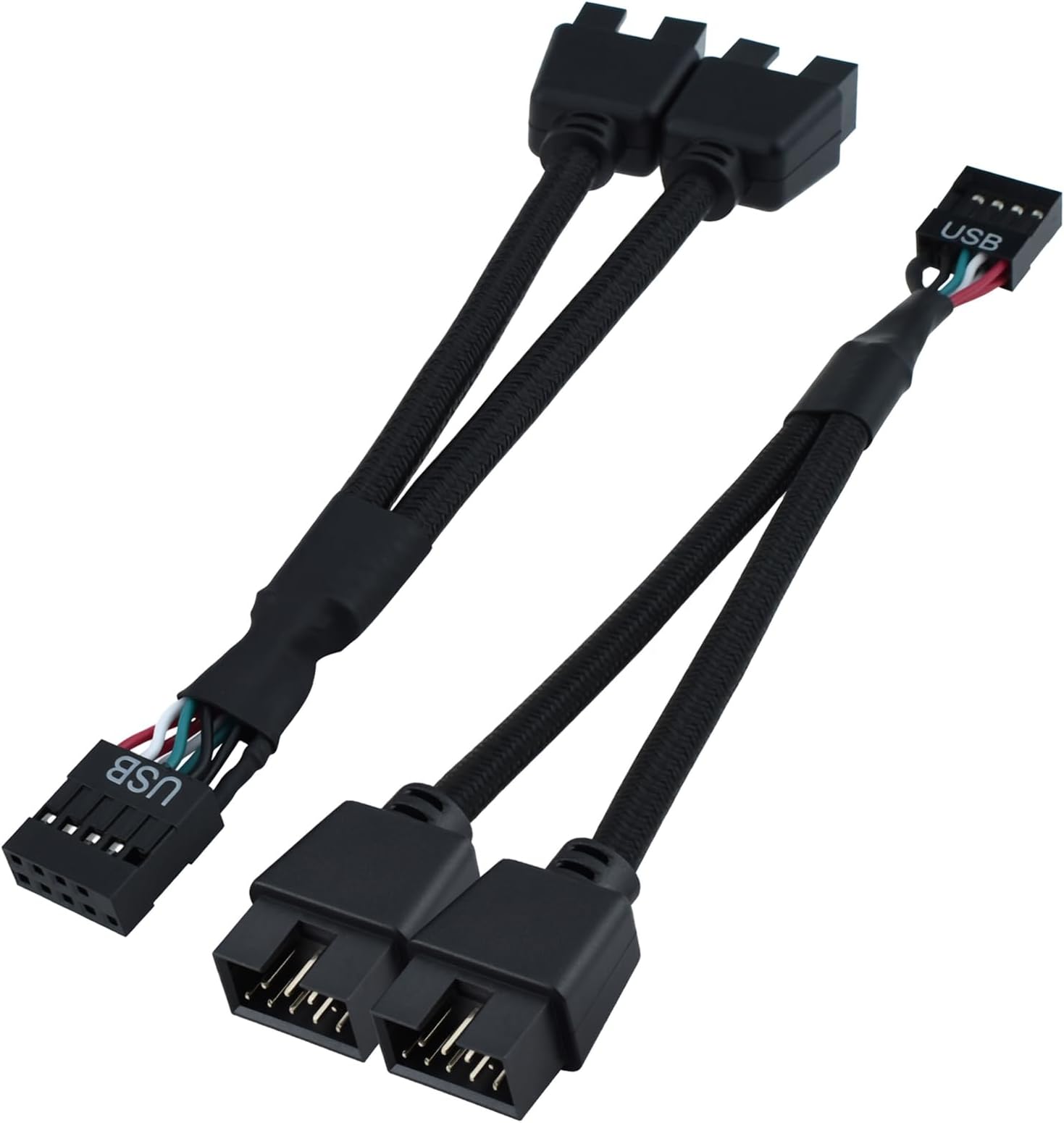 Amazon.com: OwlTree 2 Pack Motherboard USB 2.0 to Dual 9 Pin Extension ...