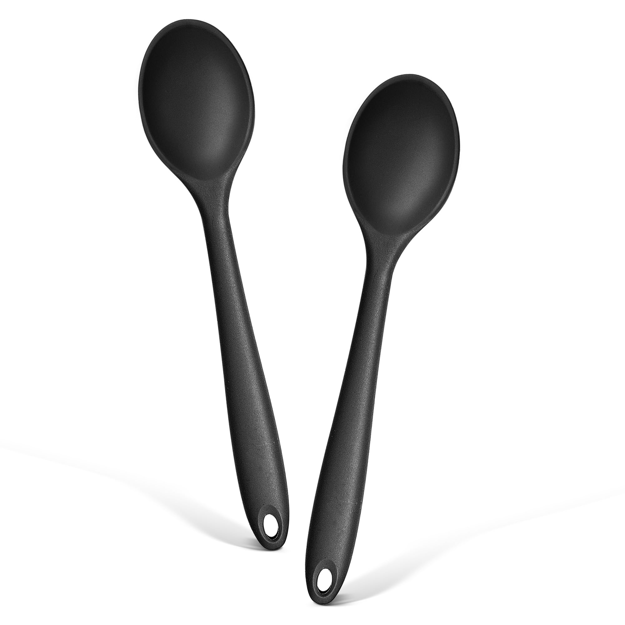 Amazon.com: E-far Silicone Cooking Spoon Set of 2, Heat Resistant ...