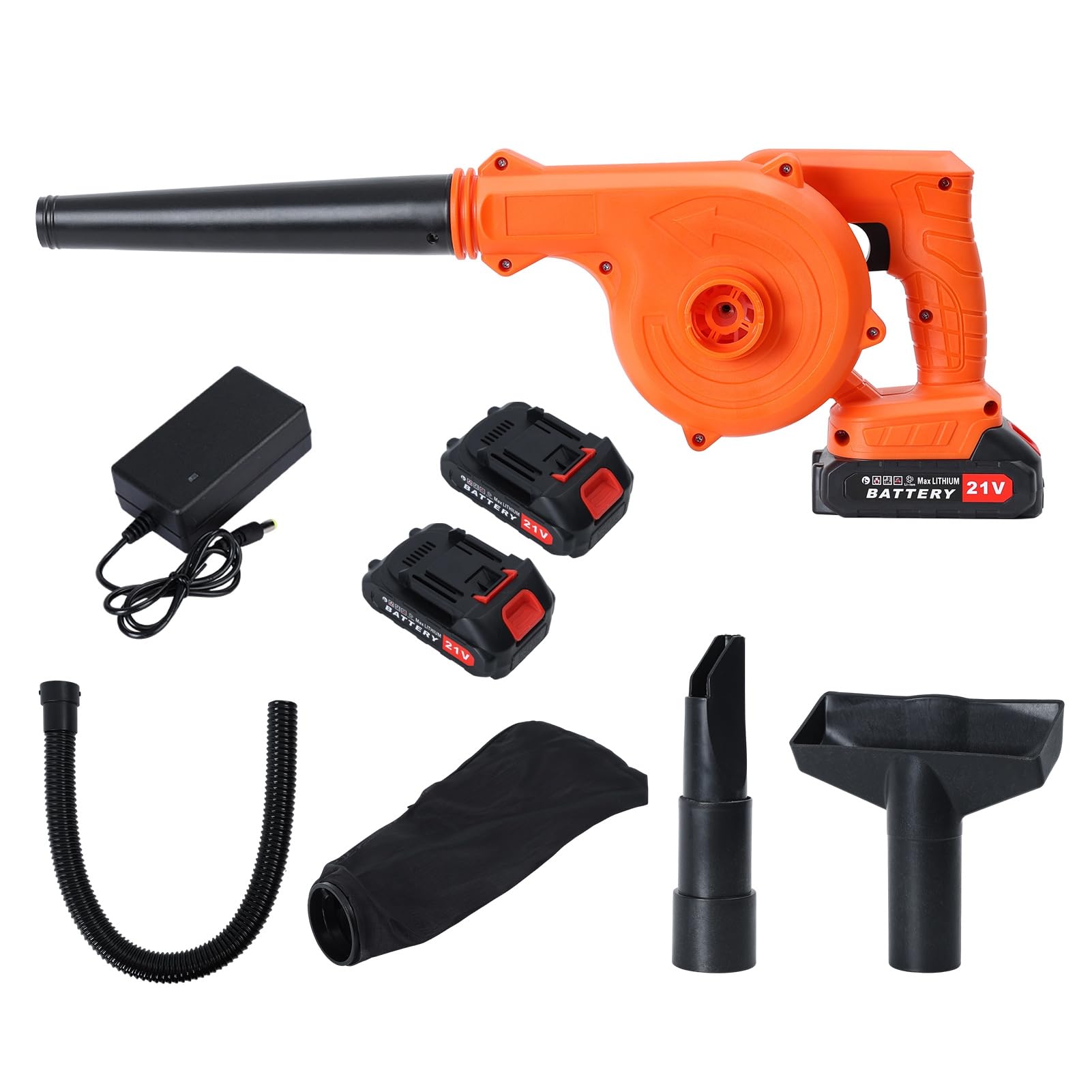 Amazon.com: Leaf Blower Cordless, 21V Handheld Electric Leaf Blower ...