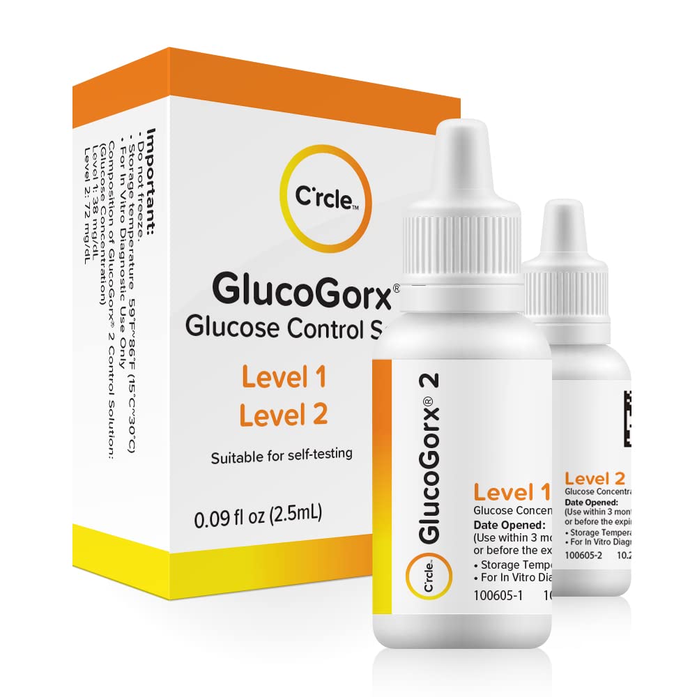 Buy C’rcle Glucogorx Blood Testing Control Solution for ic Blood ...