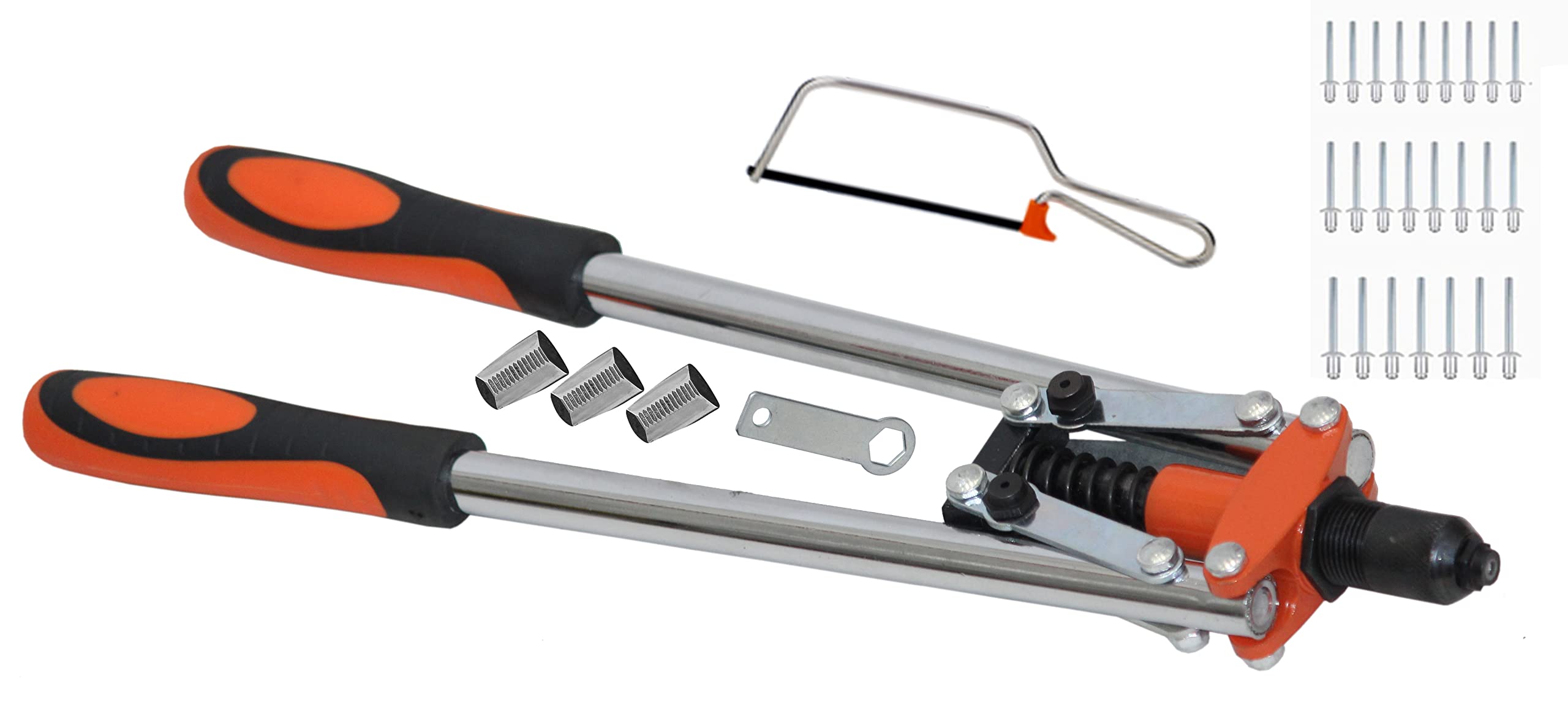 Digital Craft Rivet Gun Kit 30 Pcs Rivets, Anti-Slip Hand Riveter Set ...