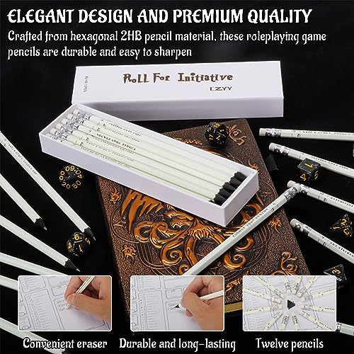 Snapklik.com : DND Pencils Set Of 12 - Brown Foil Stamped