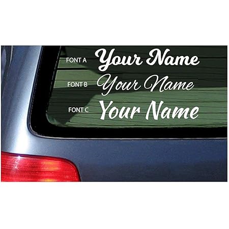 ISEE 360® Your Name Customized Personalized Vinyl Decal Die Cut Bike ...