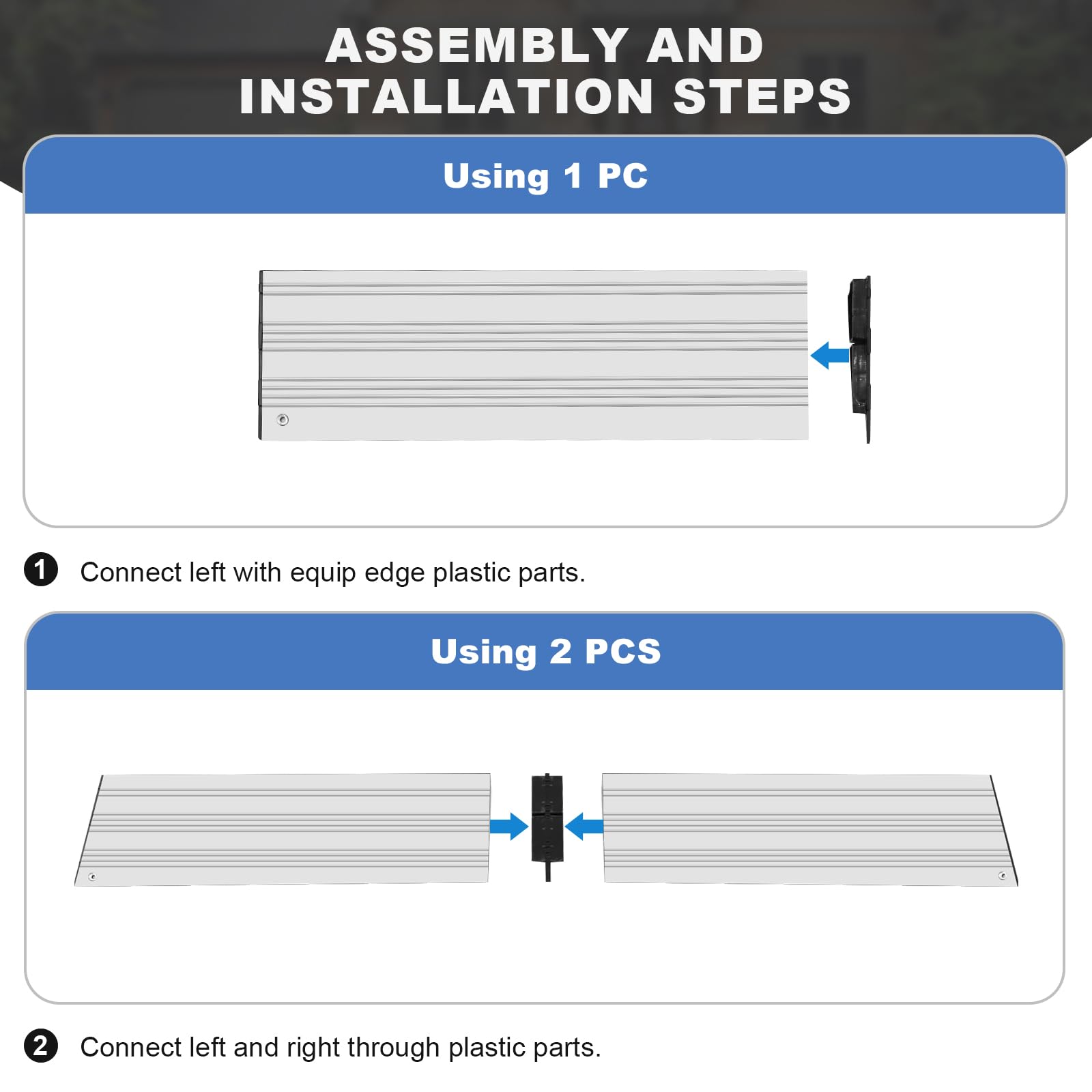 LIEKUMM Threshold Ramp, 2.5cm Rise Door Ramps for Wheelchairs, Ramps ...
