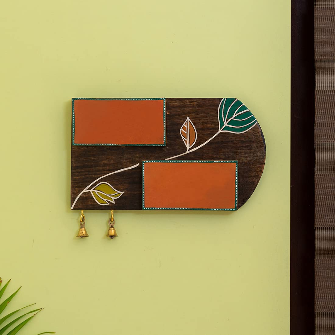 Buy ExclusiveLane 'Shades of a Leaf' Handpainted Plain Name Plate for ...