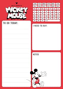 Amazon.com : Grupo Erik Mickey Mouse Daily Planner A5 | Desk Calendar ...