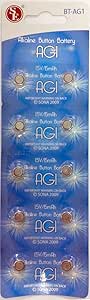 SE BT-AG1 10 Piece AG1 Alkaline Button Cell Batteries : Amazon.ca ...