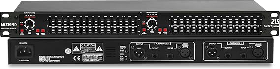 Amazon.com: MIZISNR Graphic Equalizer 15-Band Stereo EQ for Home Audio ...