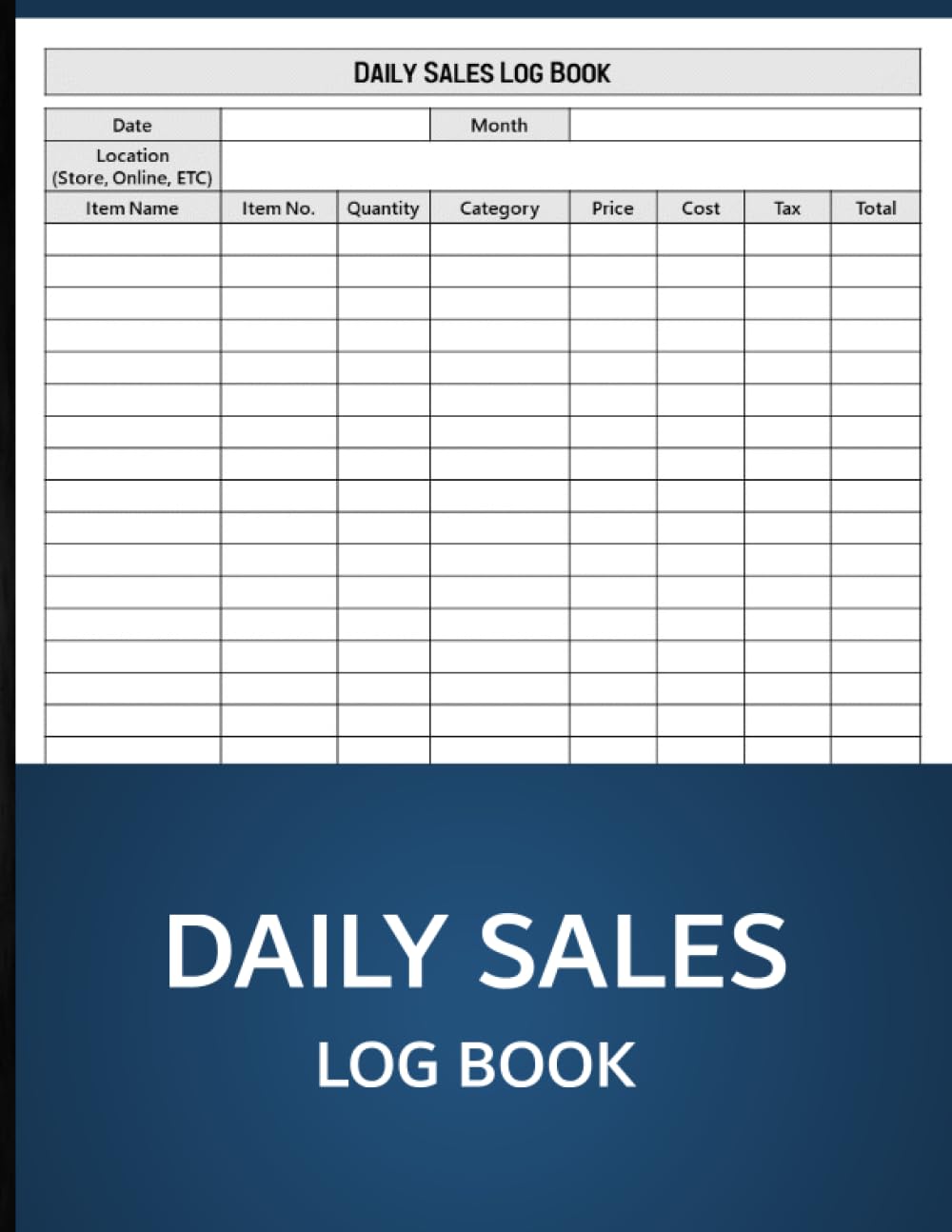 Daily Sales Log Book: Simple Daily Sales Log Book for Small Business ...