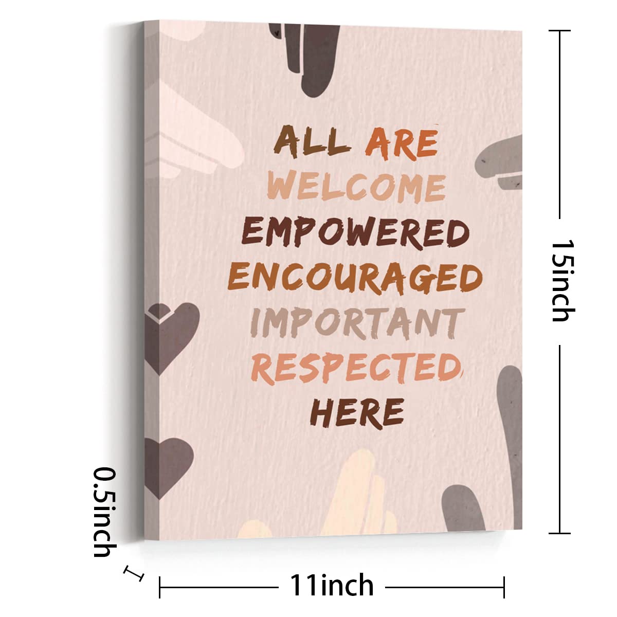 Snapklik.com : JANLAN Inspirational Diversity Wall Art Canvas