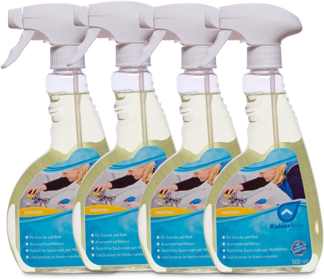 KaiserRein Profi Sanitärreiniger Kalkreiniger 4 x 0,5 L Reiniger Spray ...