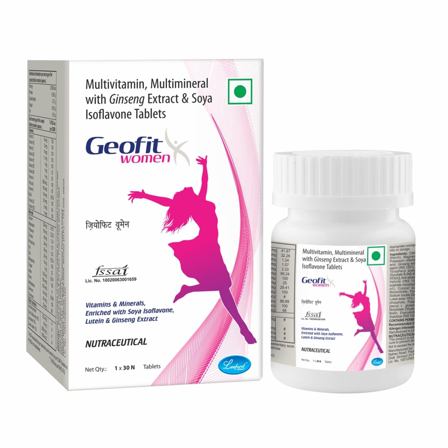 Buy Geofit Multi s for Women with Biotin, Multiminerals and Ginseng ...