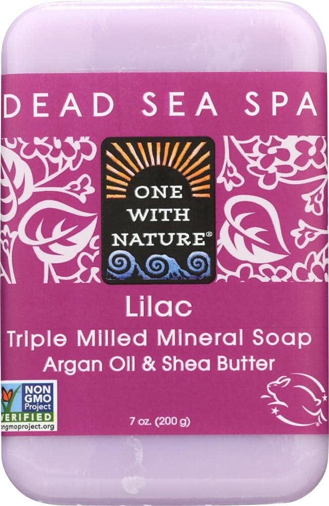 Amazon.com : One With Nature Peppermint Dead Sea Mineral Soap, 7 Ounce ...