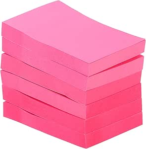 Amazon.co.jp: PATIKIL 76x51mm Fluorescent Sticky Notes, 6 Pcs Colorful ...