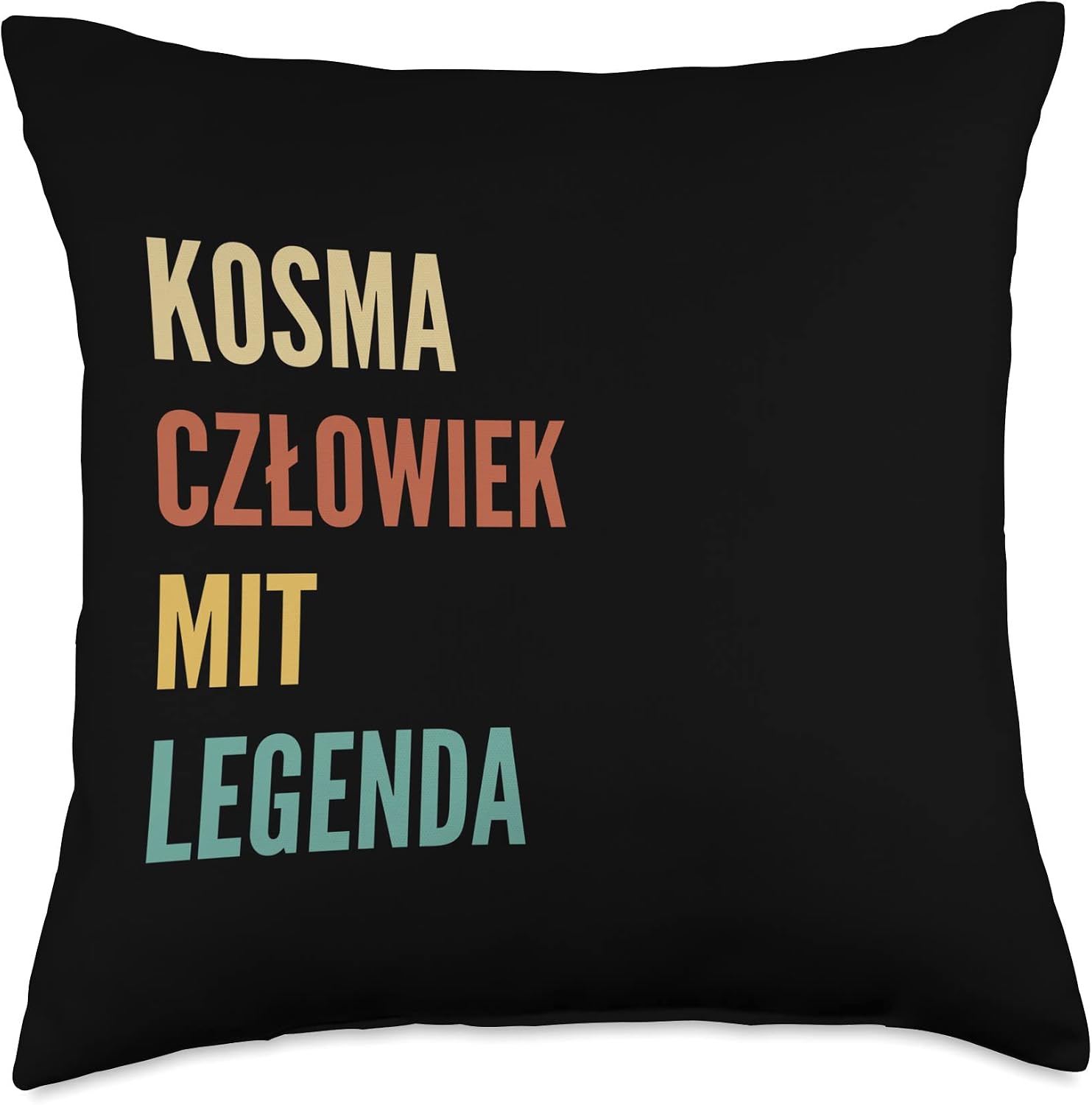 Amazon.com: Funny Polish First Name Design - Kosma Throw Pillow : Home ...