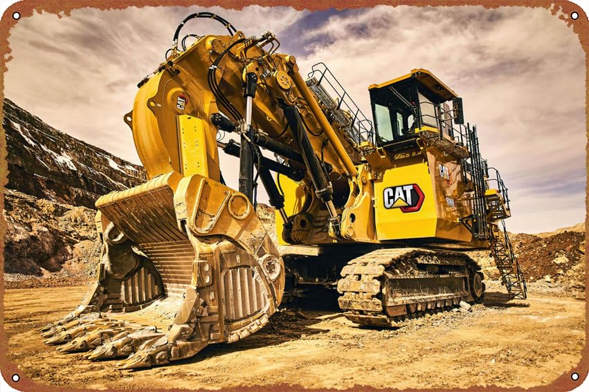 Amazon.com : Caterpillar Sports posters Metal Sign Tin Metal Retro Wall ...