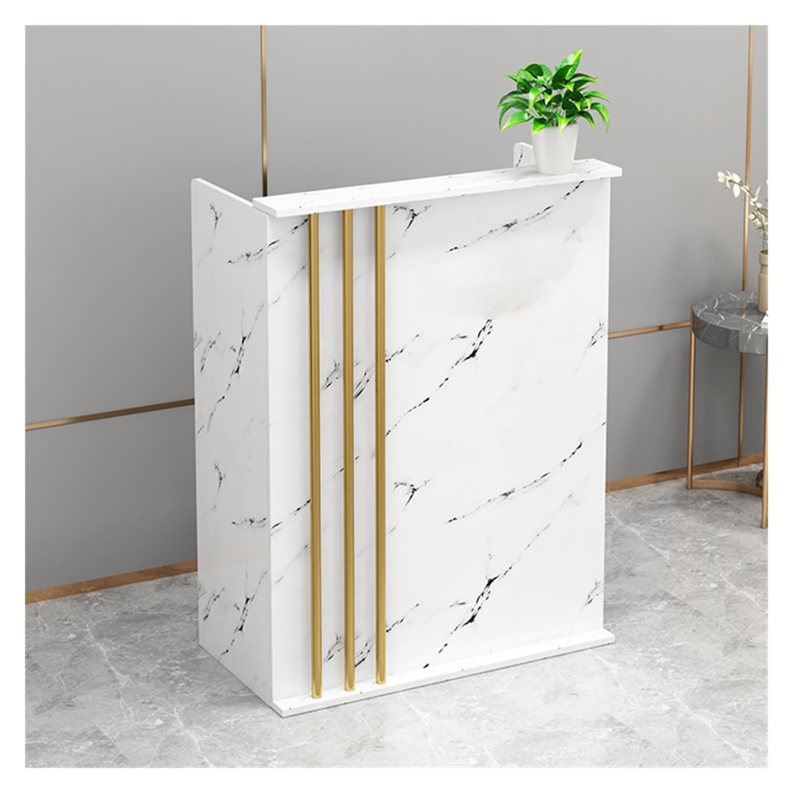 Amazon.com: Reception Desk Counter Desk For Checkout & Retail, Modern ...