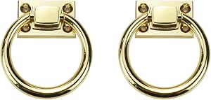 UTALIND 2 Pcs Chair Back Pulls Drop Rings Handles for Closet Drawer ...
