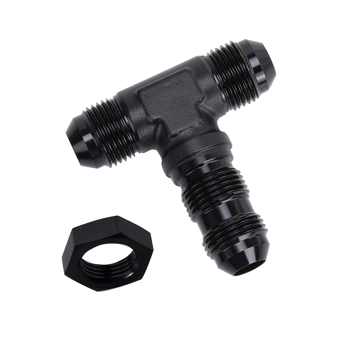 Amazon.com: AC PERFORMANCE Black Aluminum -6 AN Bulkhead Tee T Fitting ...