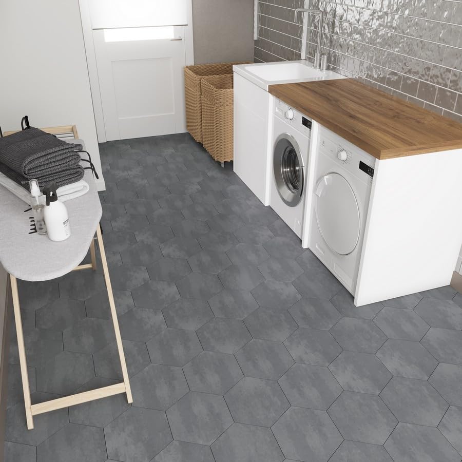 Snapklik.com : BaseCore HEX Hexagon Vinyl Flooring Sample Variety Pack ...