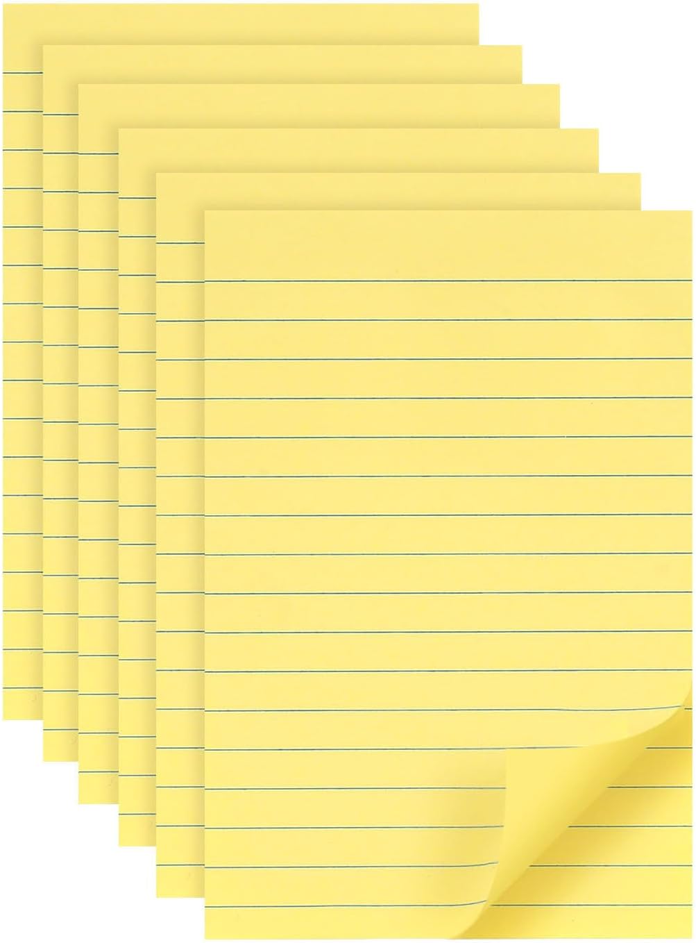 Amazon.com : Sticky Notes 4x6 in, Lined Sticky Pads, 8 Pads, 30 Sheets ...