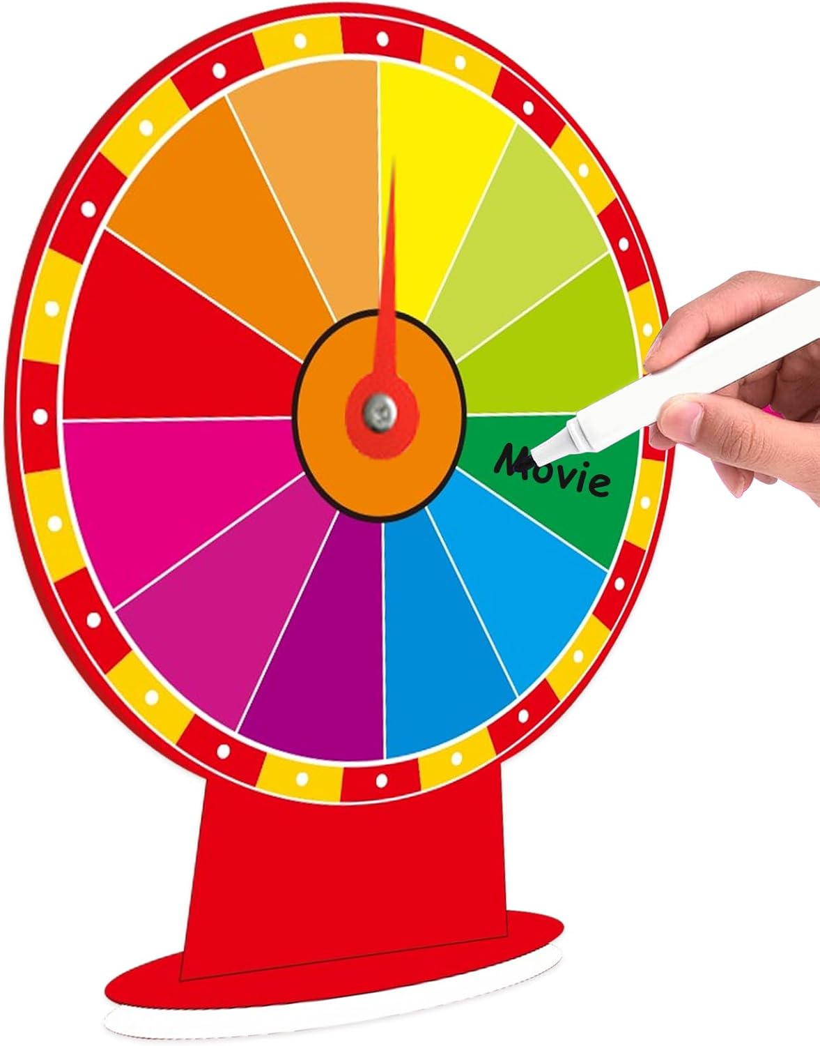 Spin The Wheel, Spinning Wheel 12 Inch DIY Wirtable Tabletop Prize ...