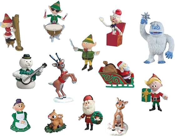 Amazon.com: rudolph figurine set