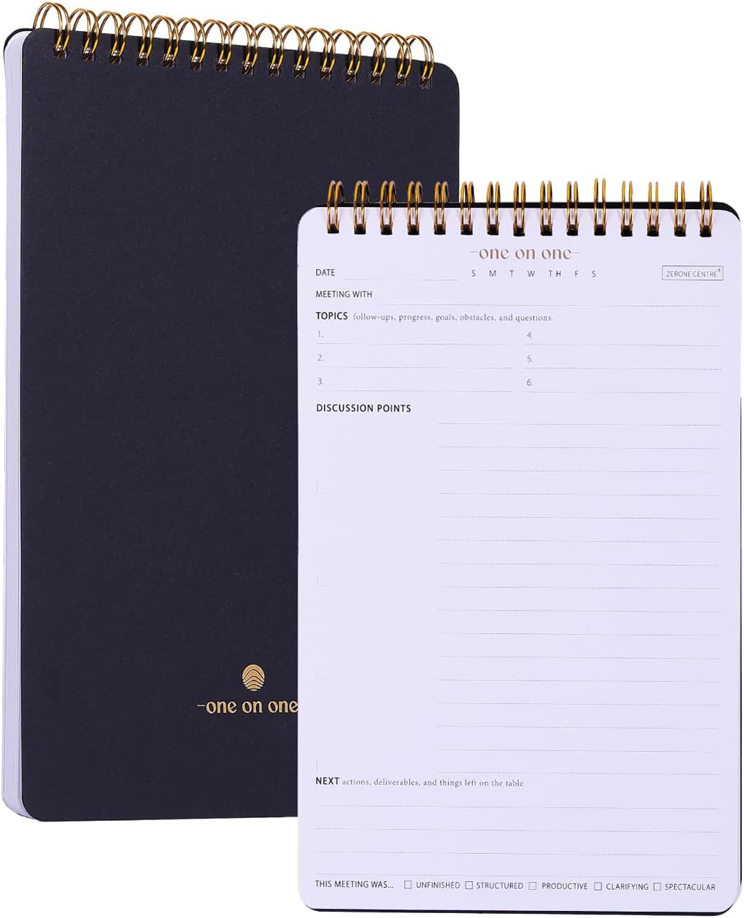 Amazon.com : Meeting Notebook for Work with Action Plan - A5 Perfect ...