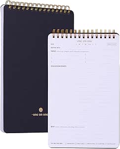 Amazon.com : Meeting Notebook for Work with Action Plan - A5 Perfect ...