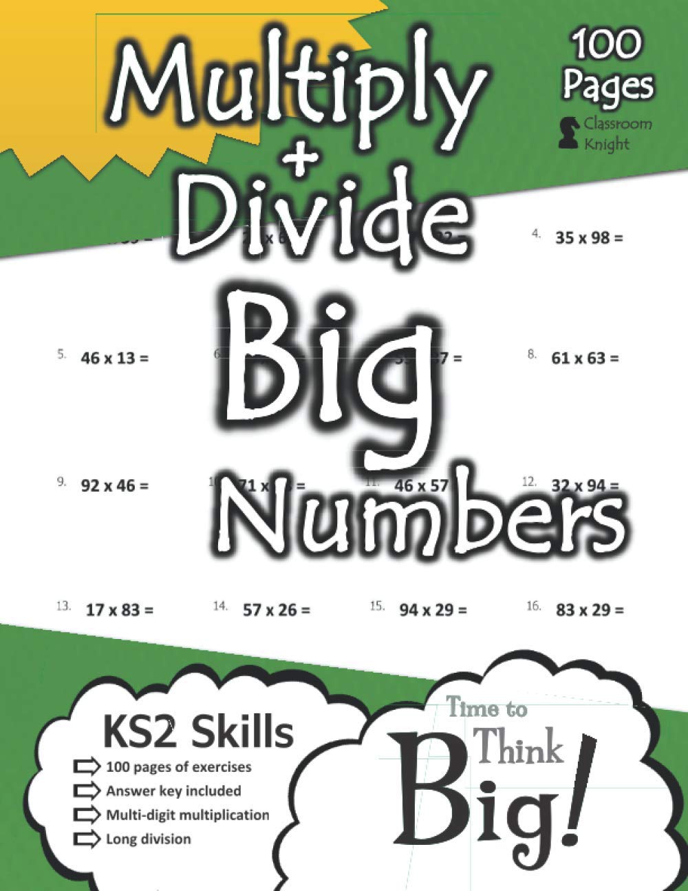 Multiply And Divide Big Numbers Answer Key Included KS2 Workbook Multiply And Divide Big Numbers Answer Key Included KS2 Workbook
