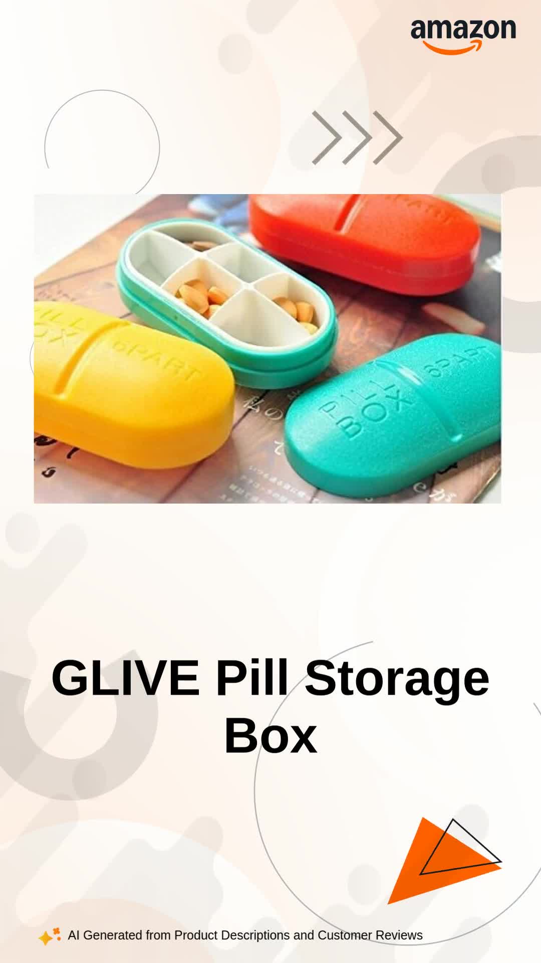 Watch GLIVE Pill Storage Box on Amazon Live