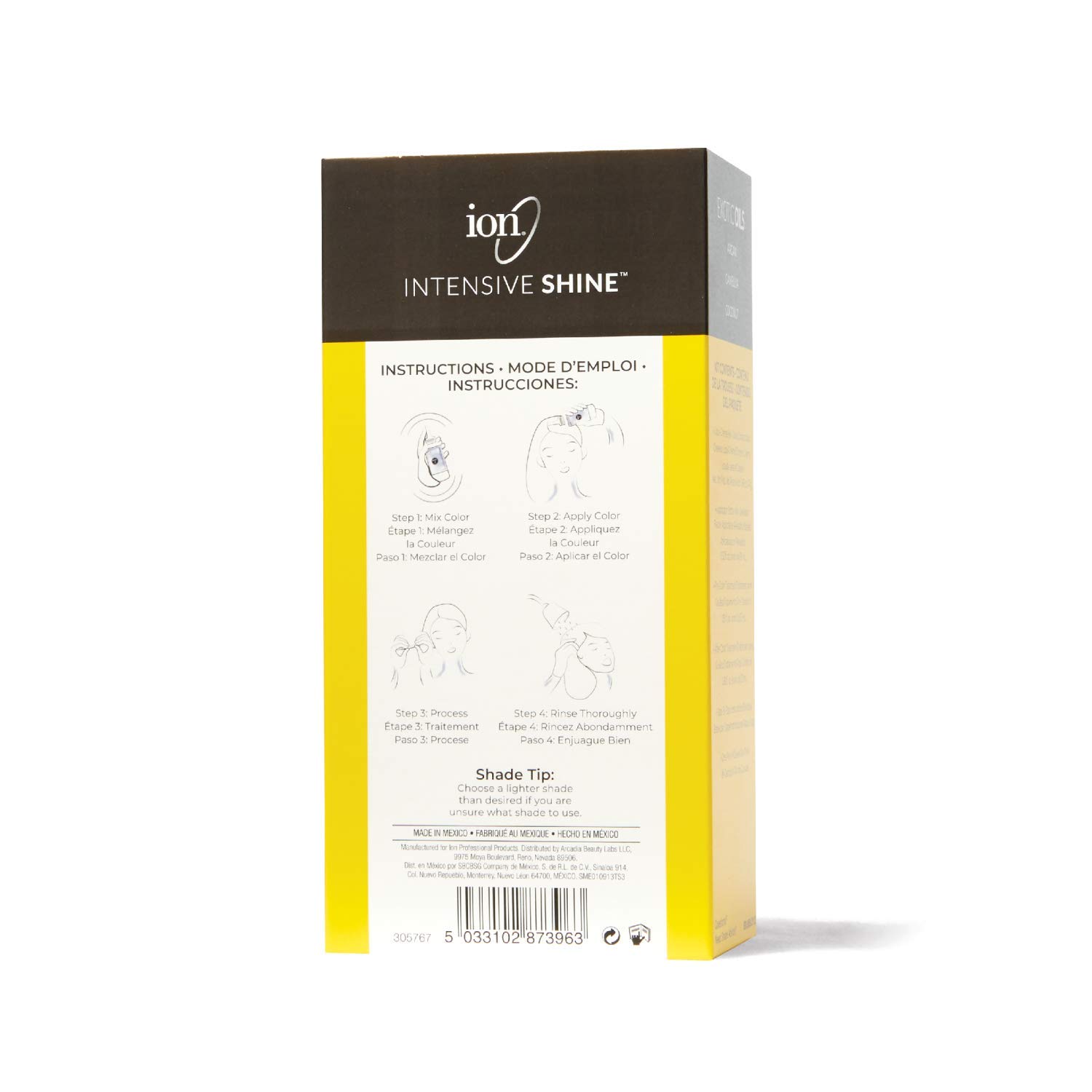 Snapklik.com : Ion Intensive Shine Hair Color Kit High Lift Neutral ...