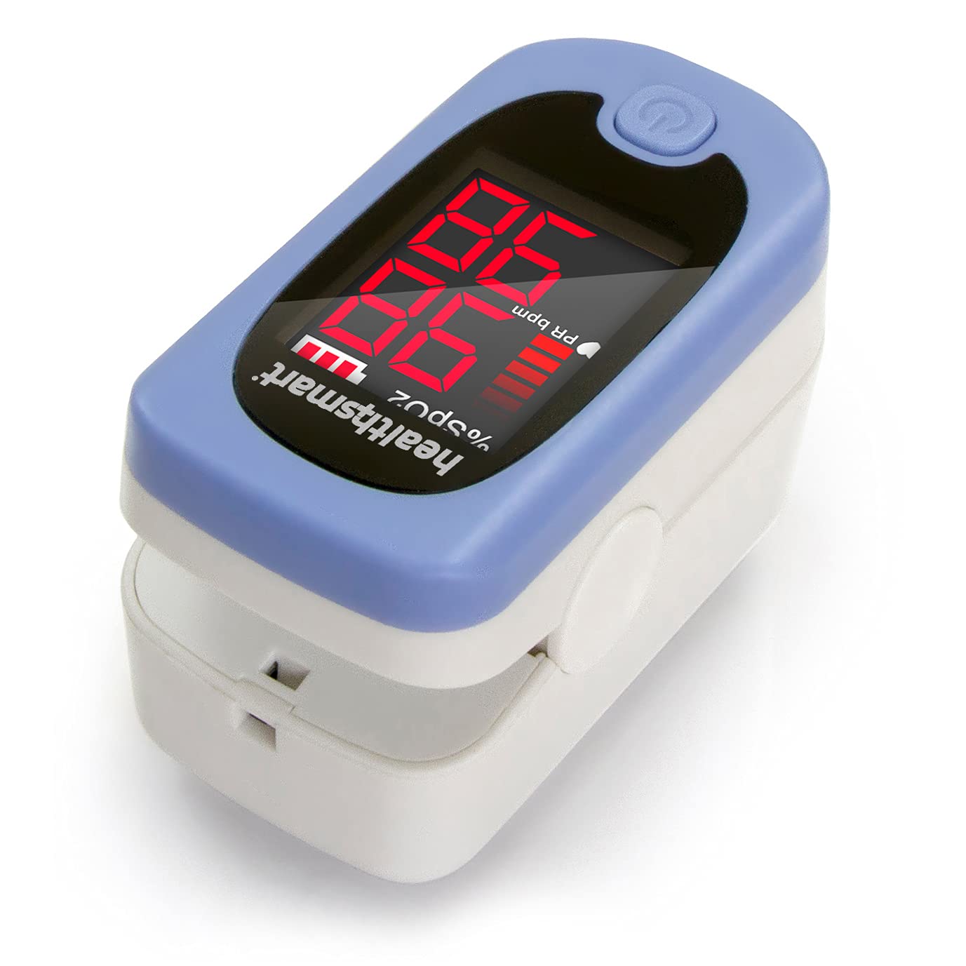 HealthSmart Pulse Oximeter for Fingertip Displays Blood Oxygen ...