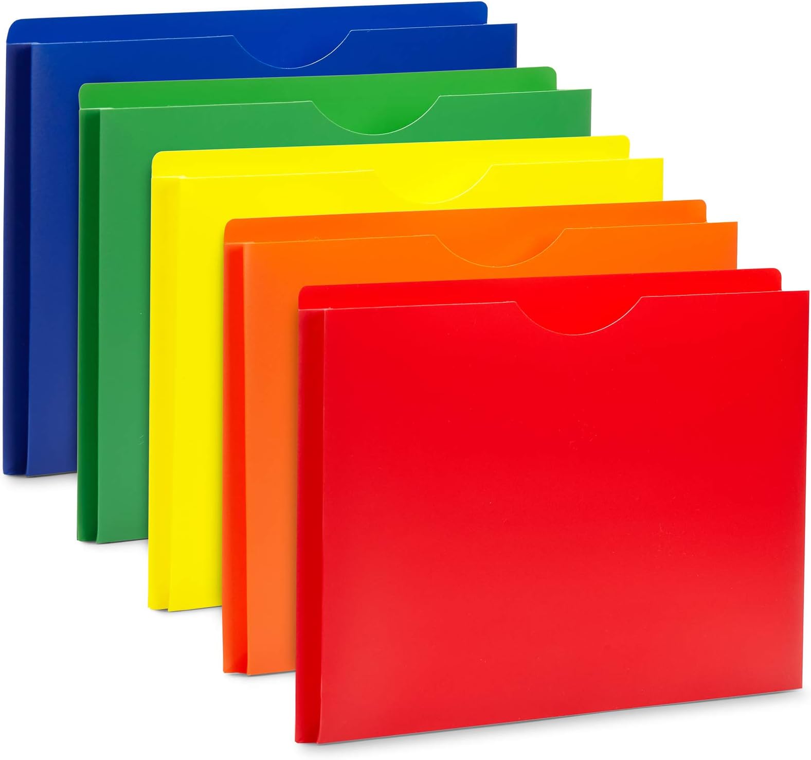 Amazon.com : Blue Summit Supplies Poly File Jackets, Letter Size ...