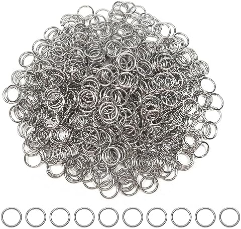 TOAOB 500pcs Open Jump Rings Stainless Steel Jump Rings Silver 6 mm ...
