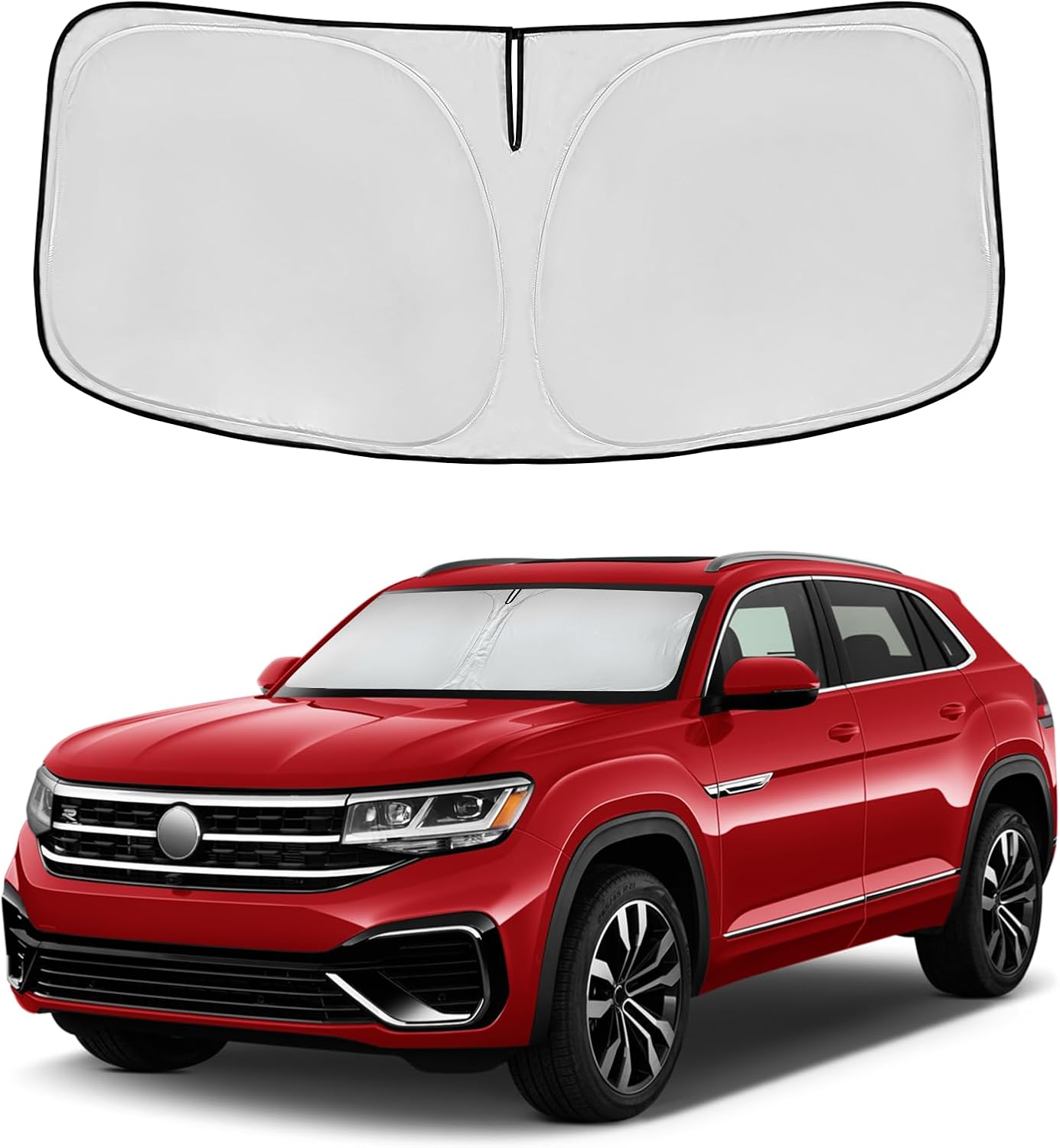 Amazon.com: Windshield Sun Shade for Volkswagen Atlas 2018-2025 Double ...