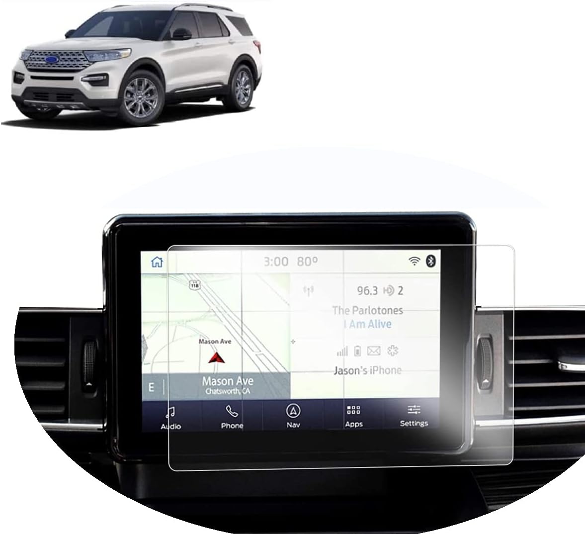 Amazon.com: Screen Protector Compatible with 2020-2024 Ford Explorer ...