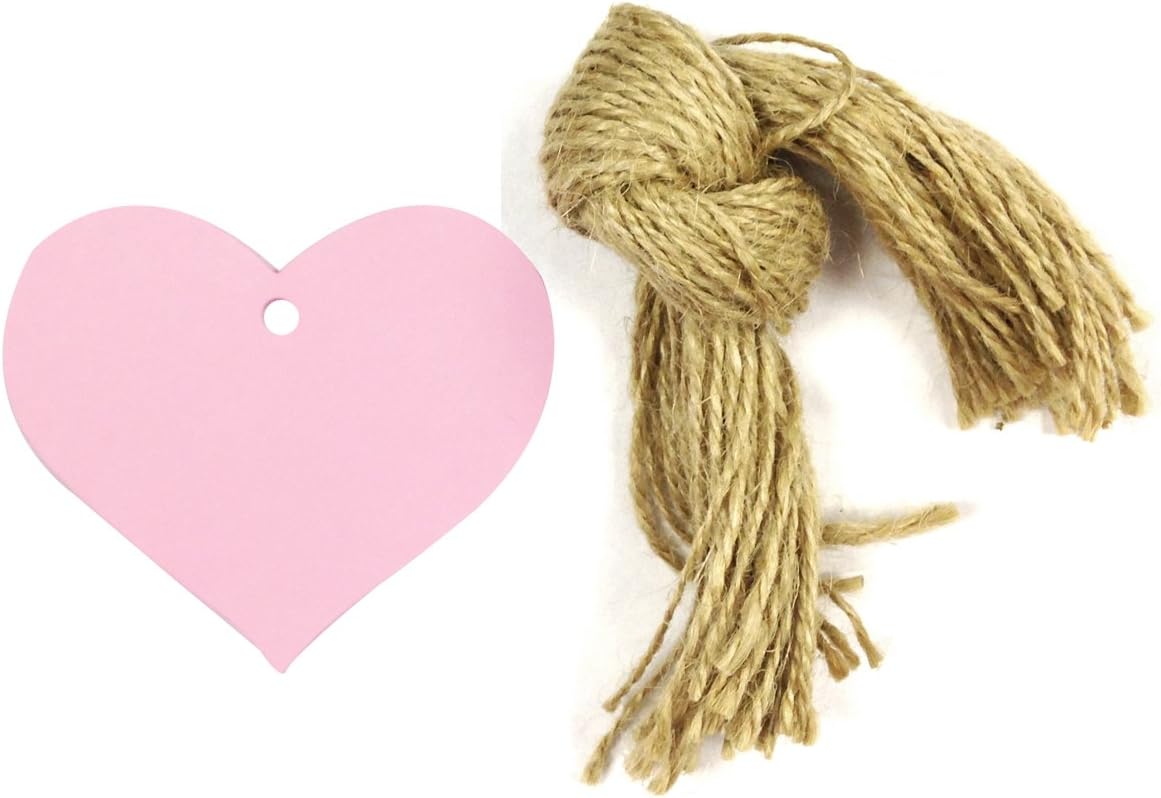 Amazon.com: Wrapables 100 Gift Tags/Kraft Hang Tags with Free Cut ...