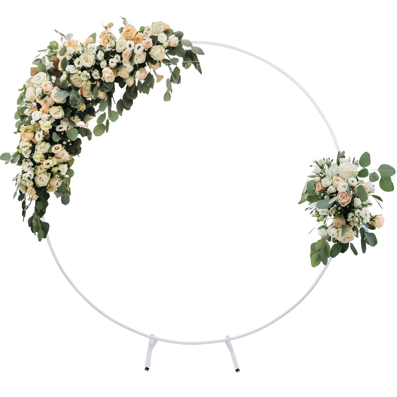 Round Backdrop Stand, 6.7ft(2m) Wedding Arch Holder Stand for Ceremony ...