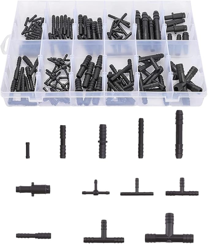 Amazon.com: BELOMI Vacuum Connector Assortment, 113 Pcs Nylon Barbed ...