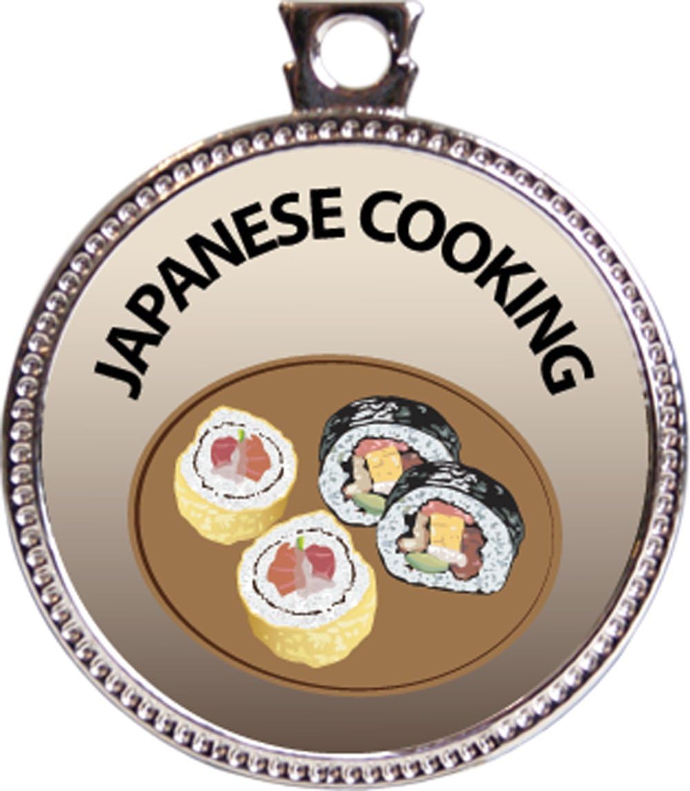 Amazon.com: Keepsake Awards Japanese Cooking Award, 1 inch Dia Silver ...