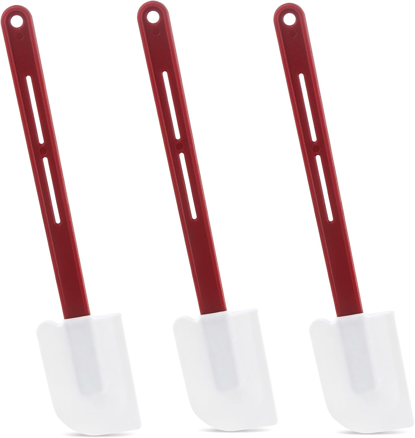 Silicone Rubber Spatula Pack of 3, 10-Inch Commercial Silicone Spatulas ...