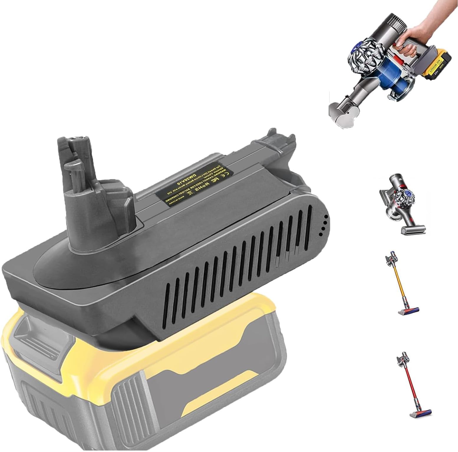Amazon.com: UNIKI V10 Adapter Replacement for Dyson Compatible with ...