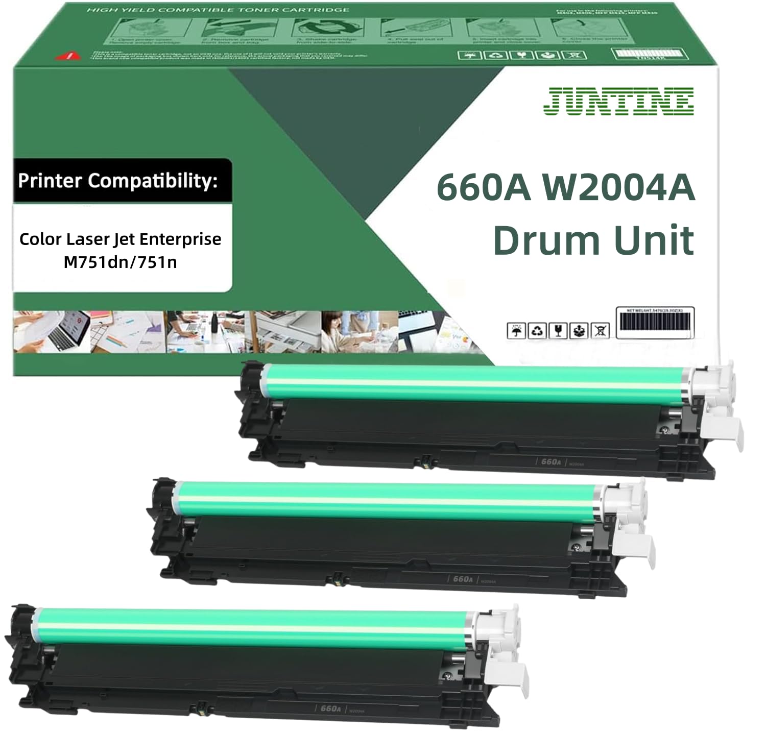 Amazon.com: 660A W2004A Drum Unit Imaging Unit Replacement for HP 660A ...