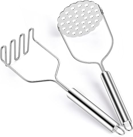 Potato Masher, Sopito 2PCS Stainless Steel Potato Ricer Masher for ...