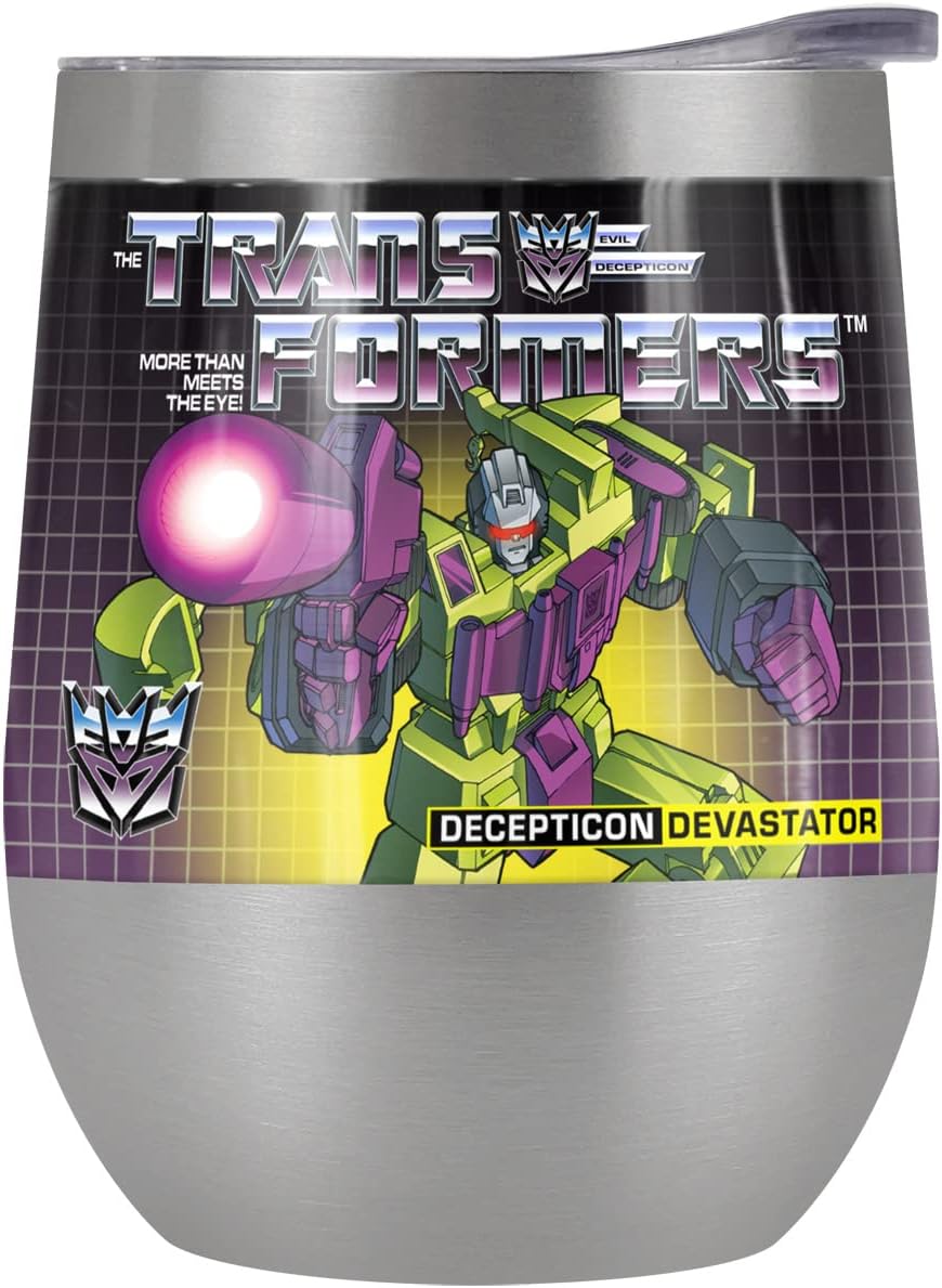 Amazon.com | Transformers OFFICIAL Devastator 12 oz Stemless Tumbler ...