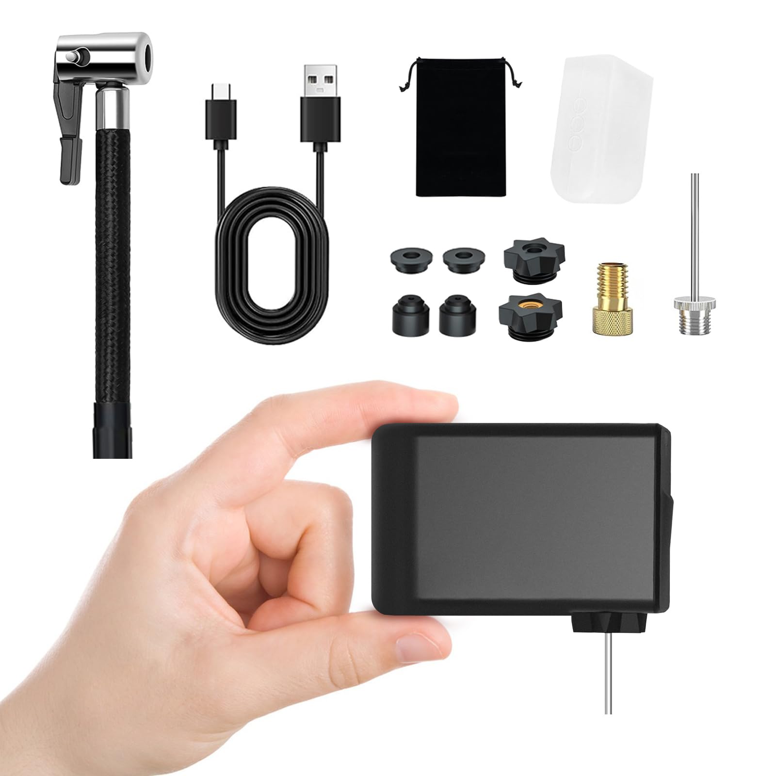 Amazon.com : DRIAC Tiny Bike Pump Electric Portable Bicycle Pump 100PSI ...